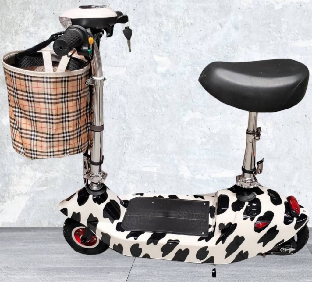 GE-206: Go! Electric! 150W Husky Electric Scooters in Multi Print body ...