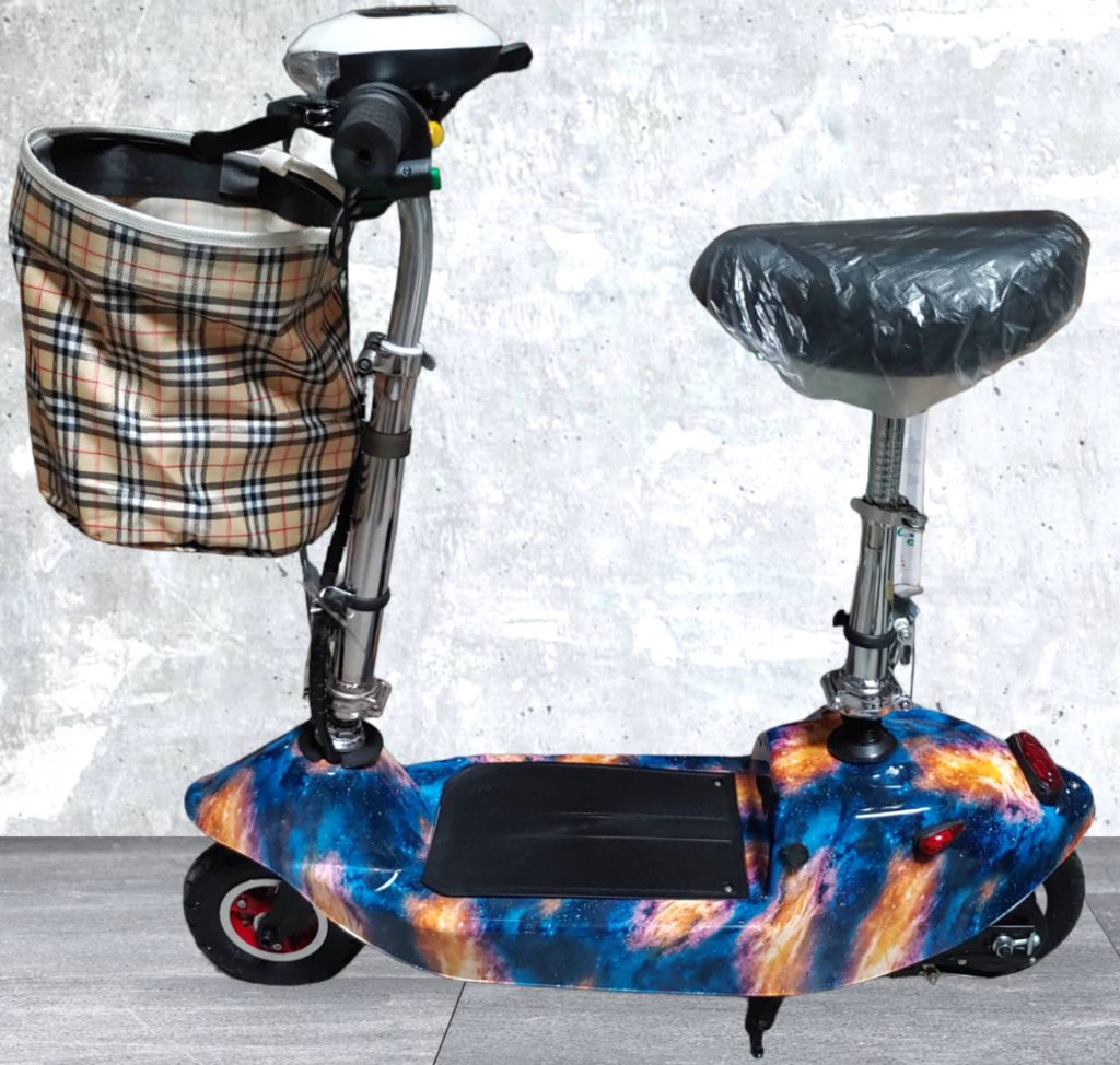 GE-206: Go! Electric! 150W Husky Electric Scooters in Multi Print body ...