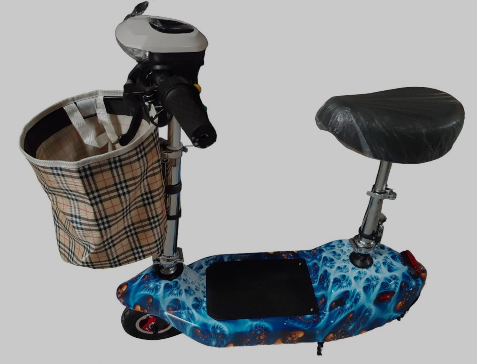 GE-206: Go! Electric! 150W Husky Electric Scooters in Multi Print body ...