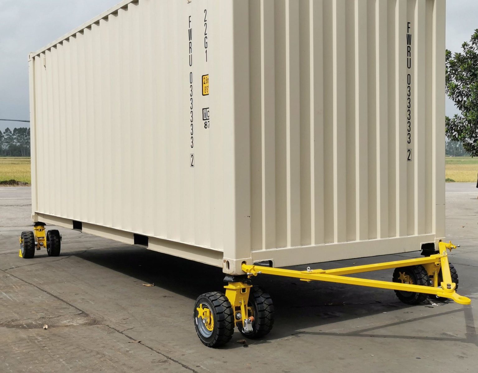 PF-902 Mobile Shipping Container Caster Wheels and Tow Bar – Symmetry ...